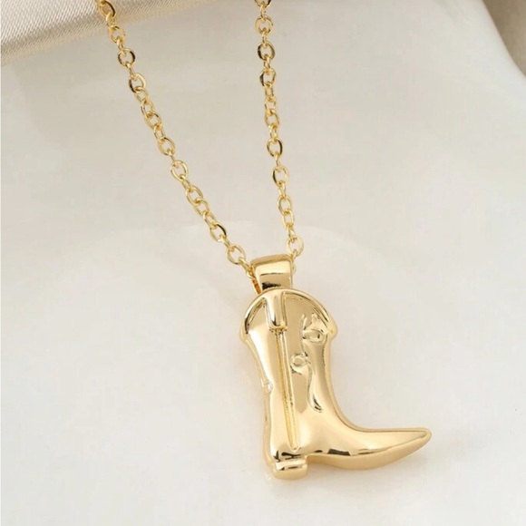 Lulus | Jewelry | Golden Yellow Cowboy Boot Necklace | Poshmark